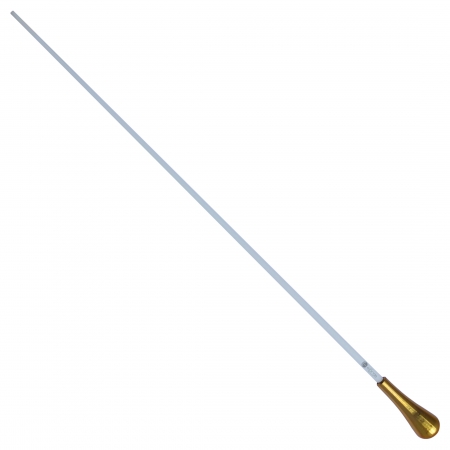 Batuta Maestro 38cm Pêra Longa - eCorde Luxo Metal / Dourada